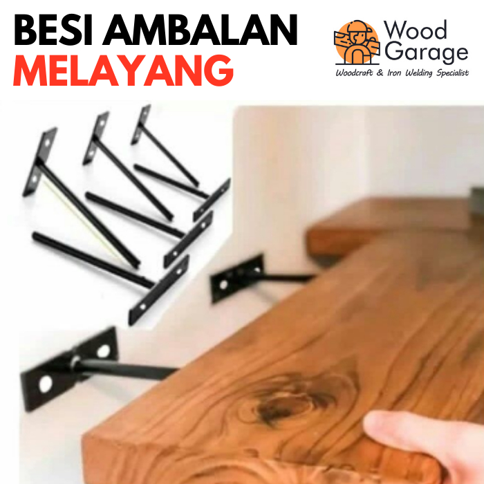 Iron brackets that retaining floating shelves / floating wall shelf ...