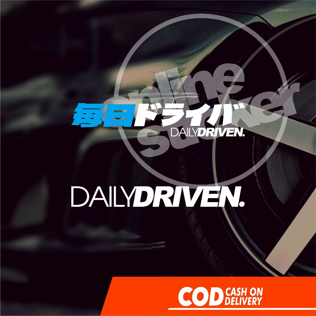 Daily Driven JDM Sticker | Cutting On | Shopee Malaysia