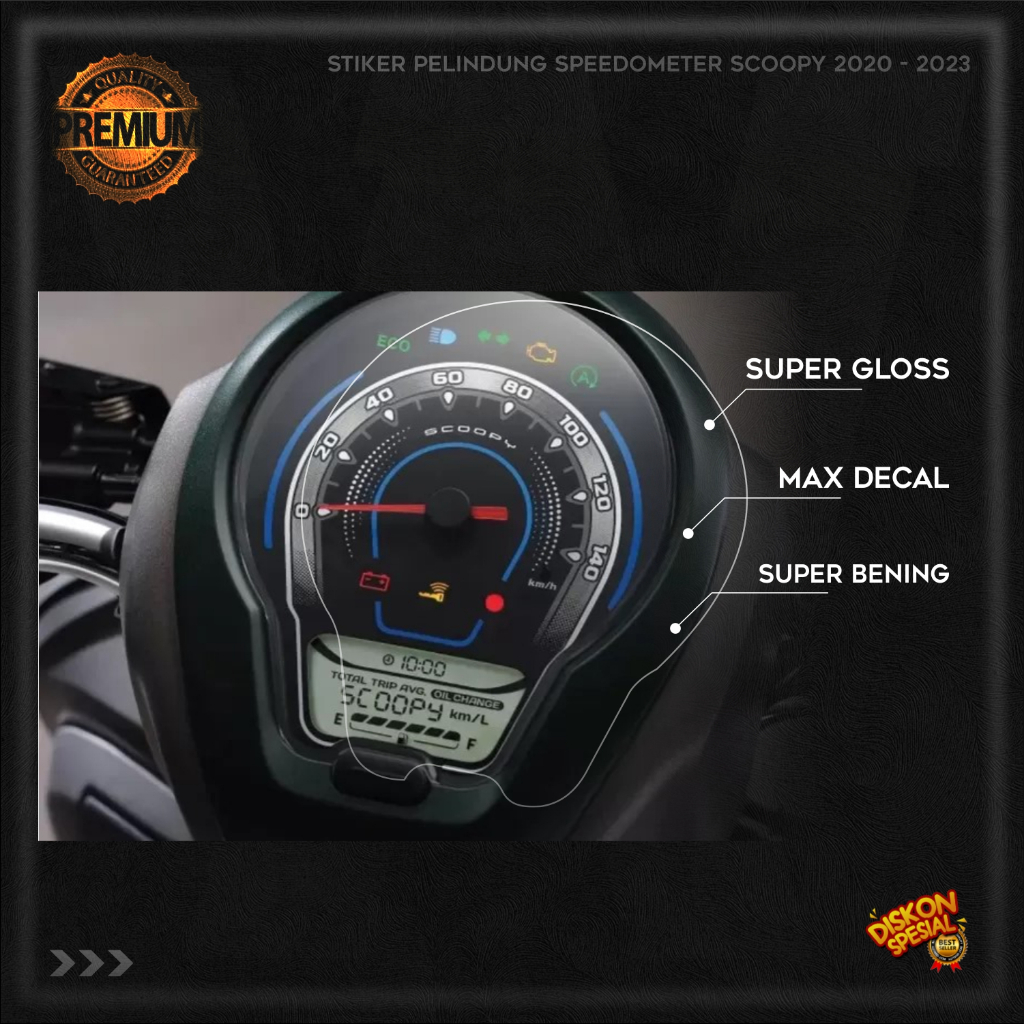 Scoopy Speedometer Protector Sticker 2021/2022/2023 Prestige/fashion ...