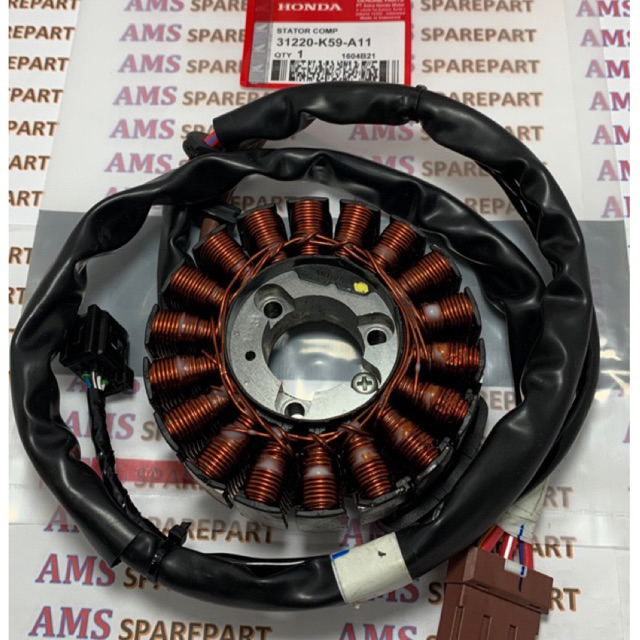 Spull STATOR COMP VARIO 150 2015-2018 31220-K59-A11 HONDA | Shopee Malaysia