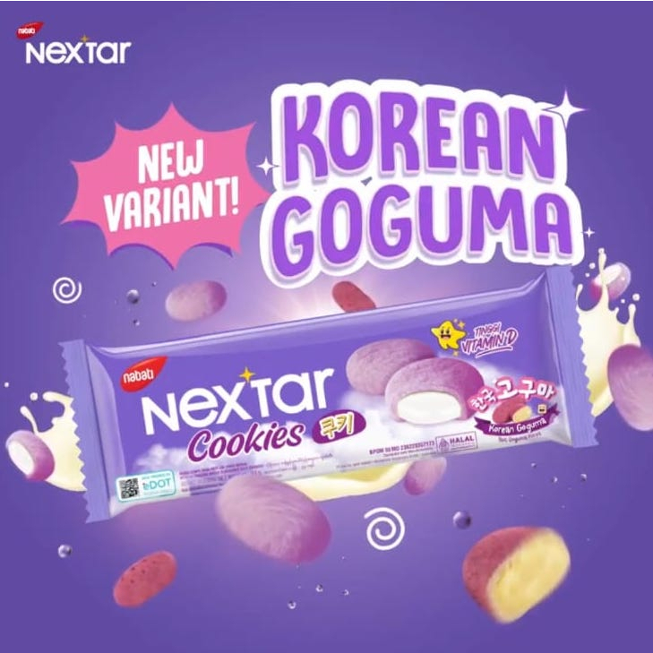 Nabati Nextar Cookies Korean Goguma 34gram / Nextar Star Cookies ...