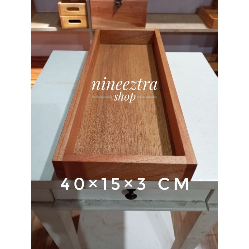 Mahogany Wood Box 40×15×3 Cm Plywood Base Multi-Purpose wooden Box ...