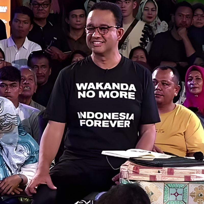 Baju Kaos Tshirt T Shirt Men Boys Girls Unisex Capres Candidate President Anies Baswedan Wakanda ...