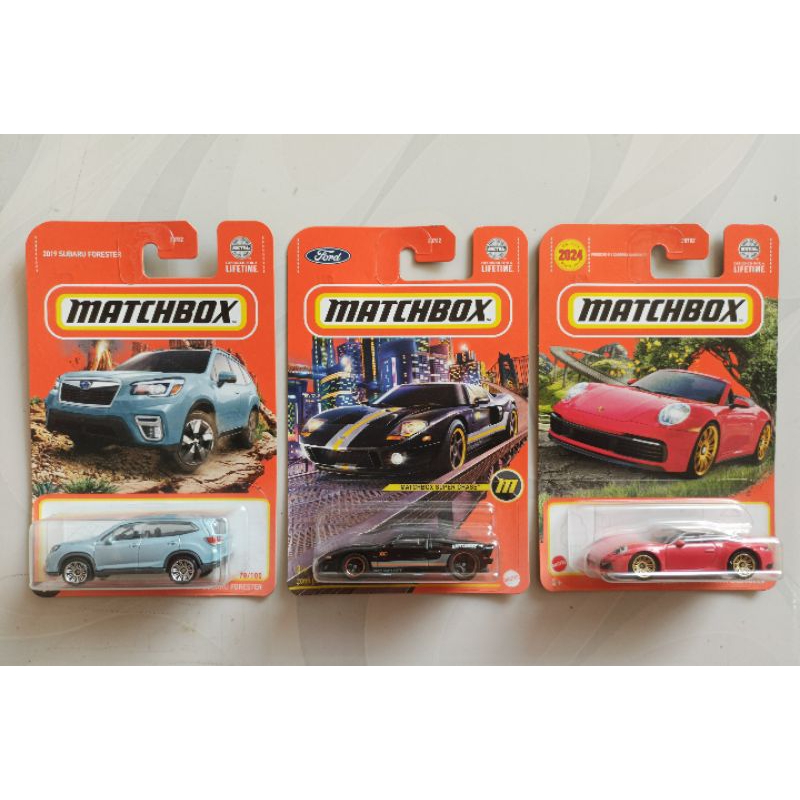 Matchbox Super Chase 2005 Ford GT, Porsche 911 Carrera Cabriolet, 2019 ...