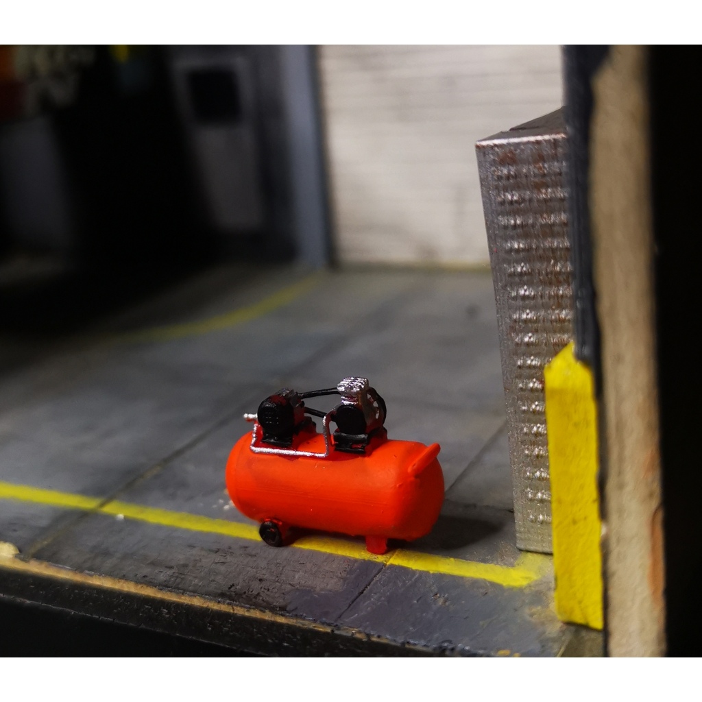 3d Change Compressor scale 1 64 Accessories diorama Mockup Diecast ...