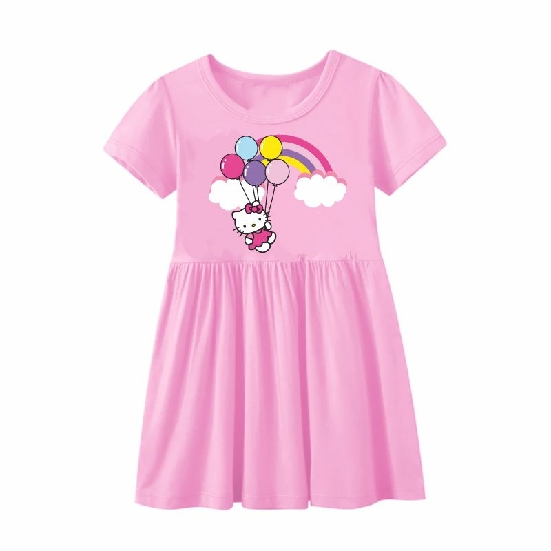 HELLO KITTY Cute/ DressHello Kitty Girls' Dress 1-10 Years | Shopee ...