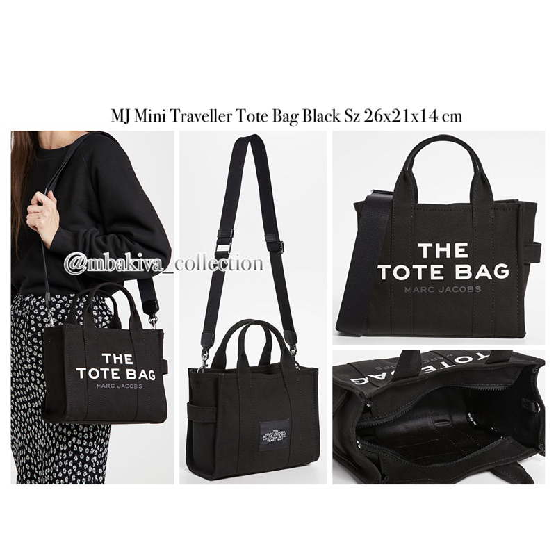 Mj Mini Traveler Tote Bag Black | Shopee Malaysia