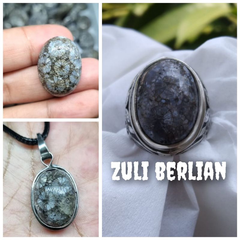 HITAM Natural black lotus stone ring | Shopee Malaysia