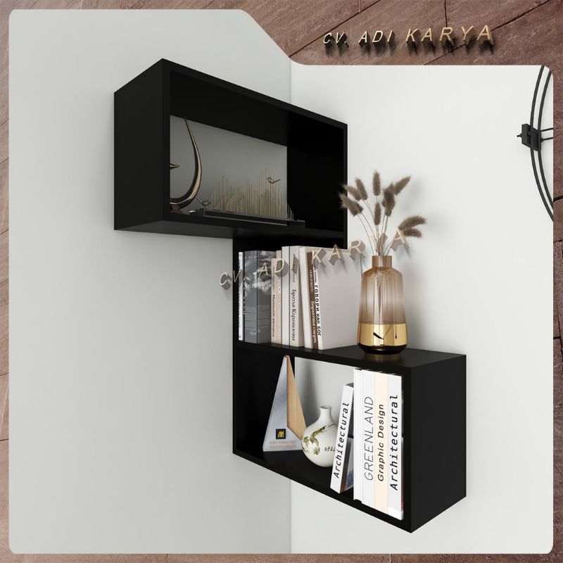 Wall Mounted Shelf Wall Mounted Corner Stacking Minimalist Hanging ...