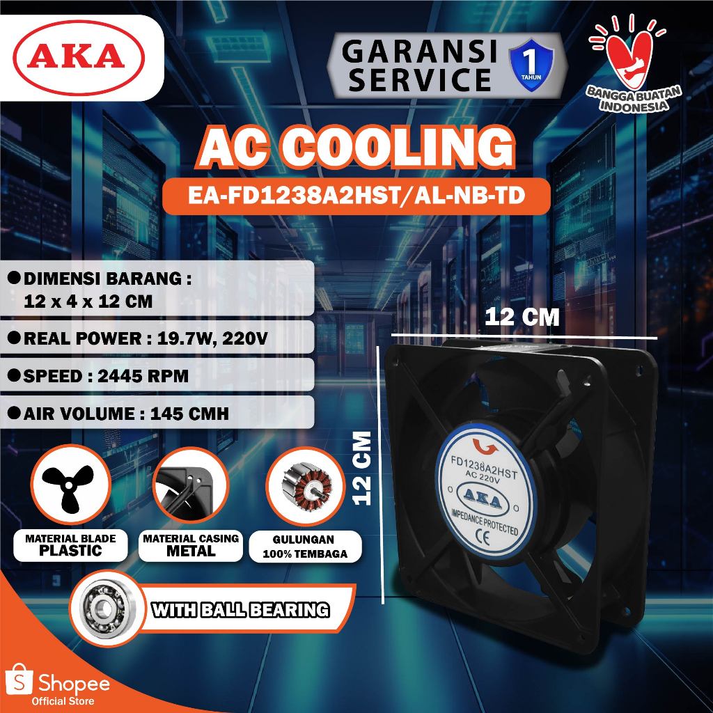 Cooling Fan / Video Fan / Fan Panel Box 12CM Sleeve Bearing Partition ...