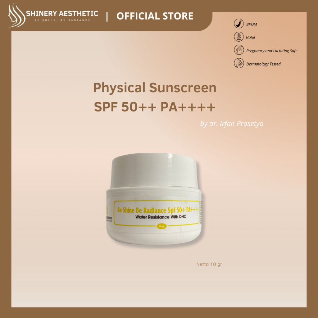 Shinery Aesthetic Physical Sunscreen SPF 50+ PA++++ Water Resistance ...