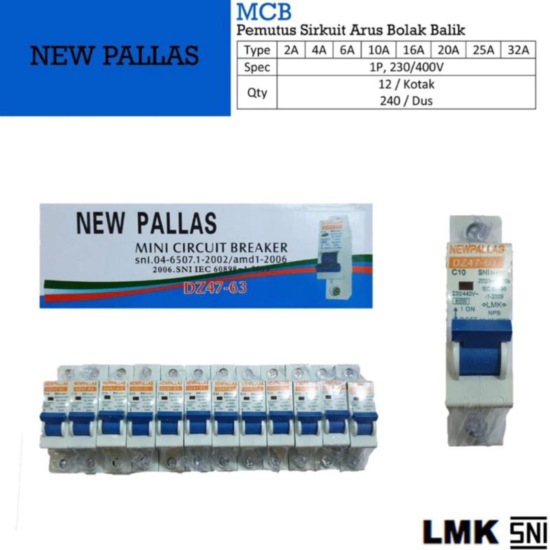 New Pallas/Neolus/meiko Electric MCB 2A 4A 6A 10A 16A | Shopee Malaysia