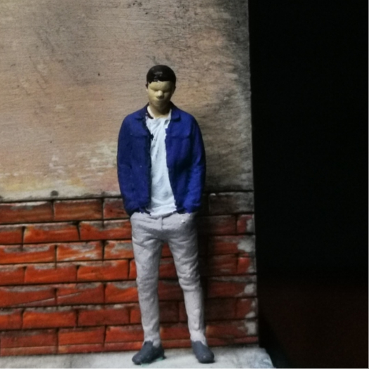 Figure 1 64 Men Boy Standing Type 2 Diorama Mockup Figure Diecast ...
