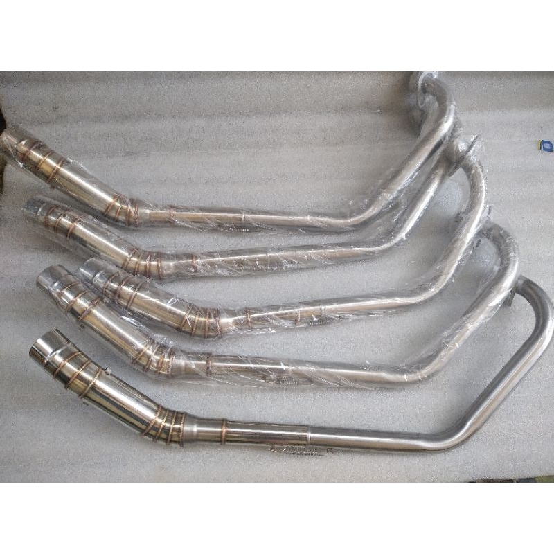 Header/ Muffler pipe sonic 150 supra gtr 150 dm 50mm header Honda sonic ...