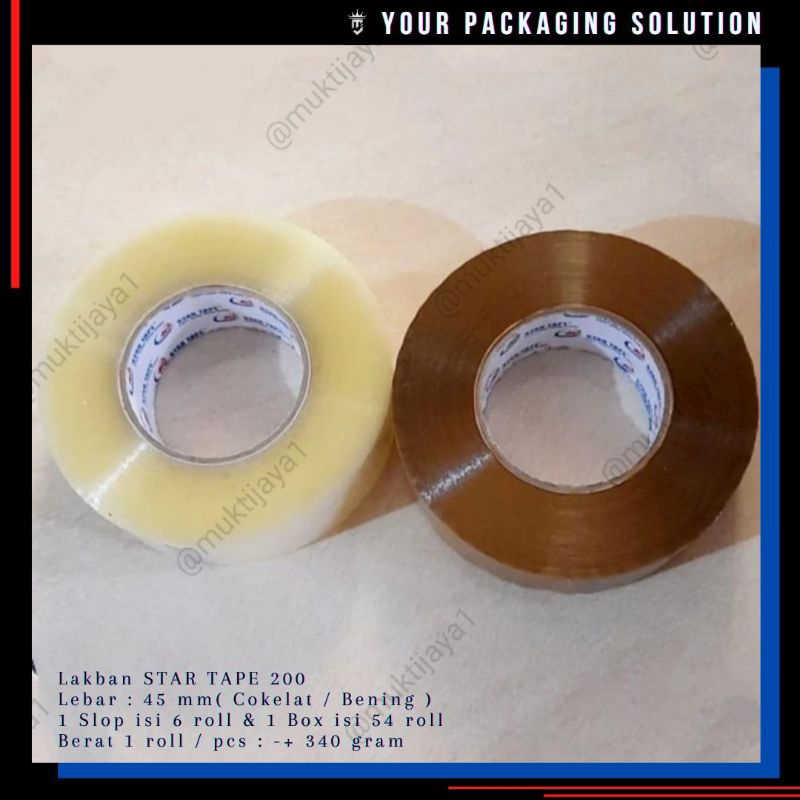 STAR 200 duct TAPE / STAR TAPE ISOLATION duct TAPE / SEVENSTAR | Shopee ...