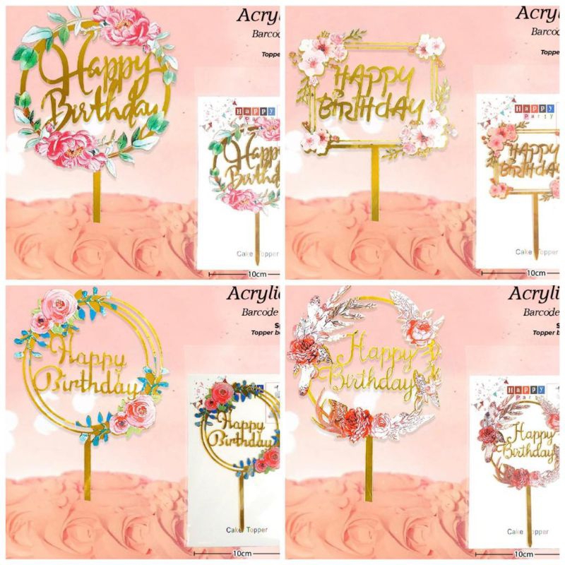 Fancy Birthday Topper / Birthday Cake Topper / HBD Topper | Shopee Malaysia