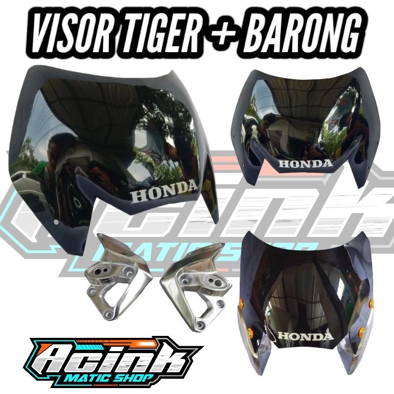 Barong TIGER VISOR SET BARONG TIGER VISOR Ear SET REPRO | Shopee Malaysia