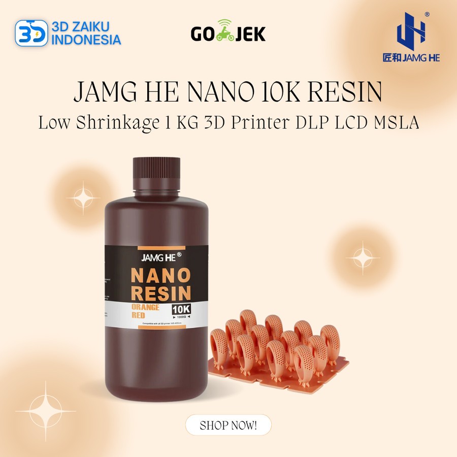 Jamg He Nano 10K Resin Low Shrinkage 1 KG 3D MSLA LCD DLP Printer ...