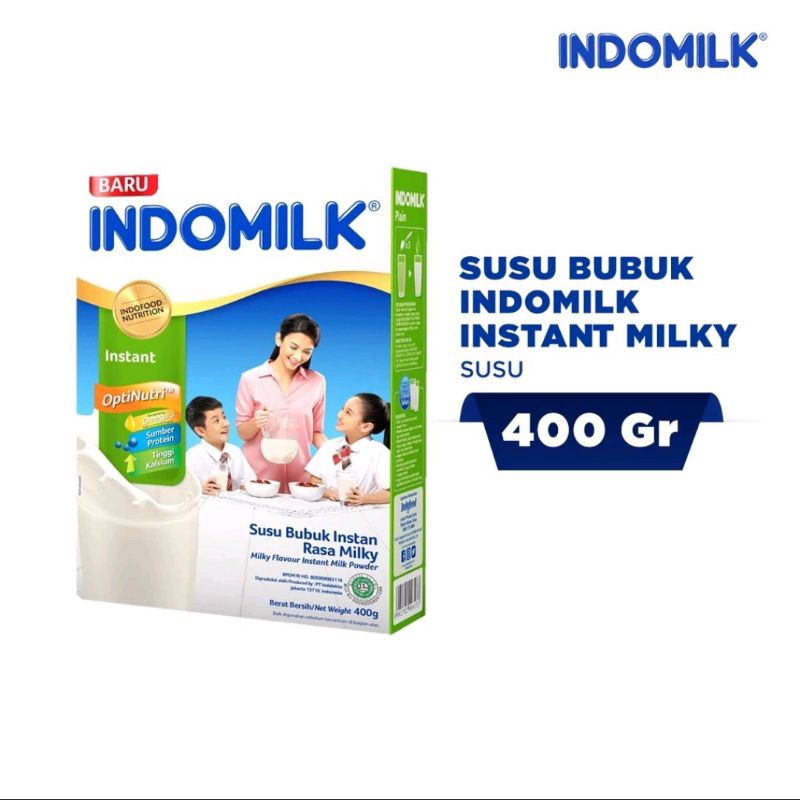 [ORIGINAL Offical STORE] Indomilk Milky Instant Milk Powder 400g ...