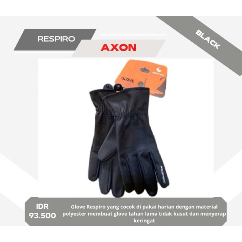 Axon GLOVES - RESPIRO AXON GLOVES | Shopee Malaysia