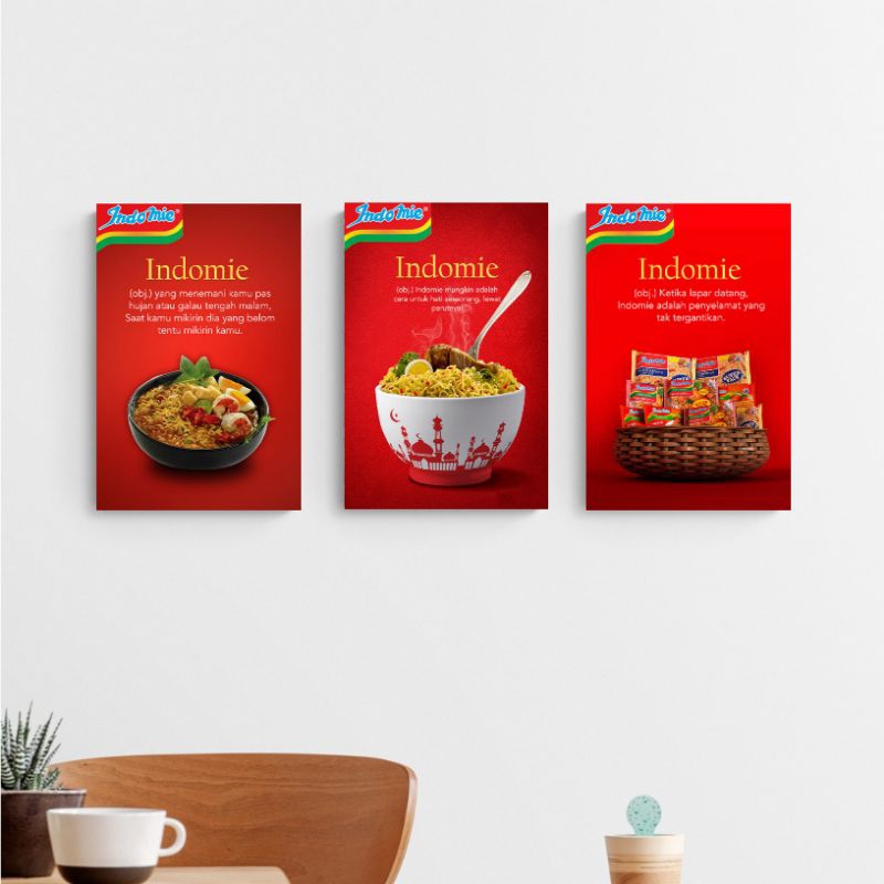 HIASAN DINDING KAYU Indomie Quotes Wall Decoration Home Display Instant ...