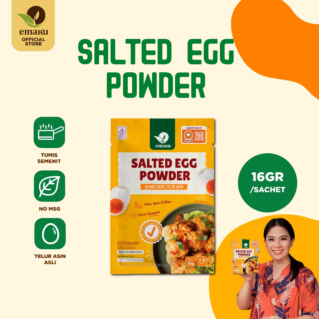 Emaku Sachet Salted Egg Powder Kitchen Cooking Seasoning Sprinkle ...