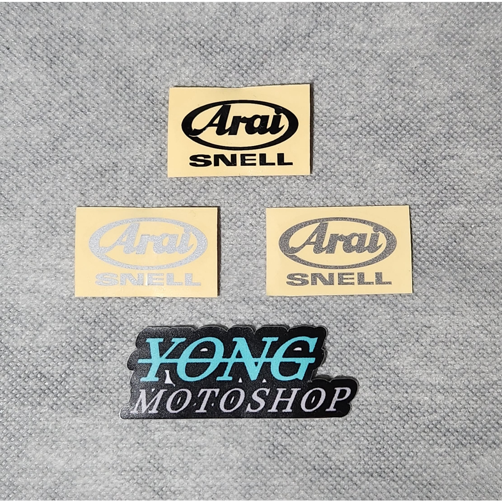 Sticker ARAI SNELL Plain Motif Cutting Sticker | Shopee Malaysia