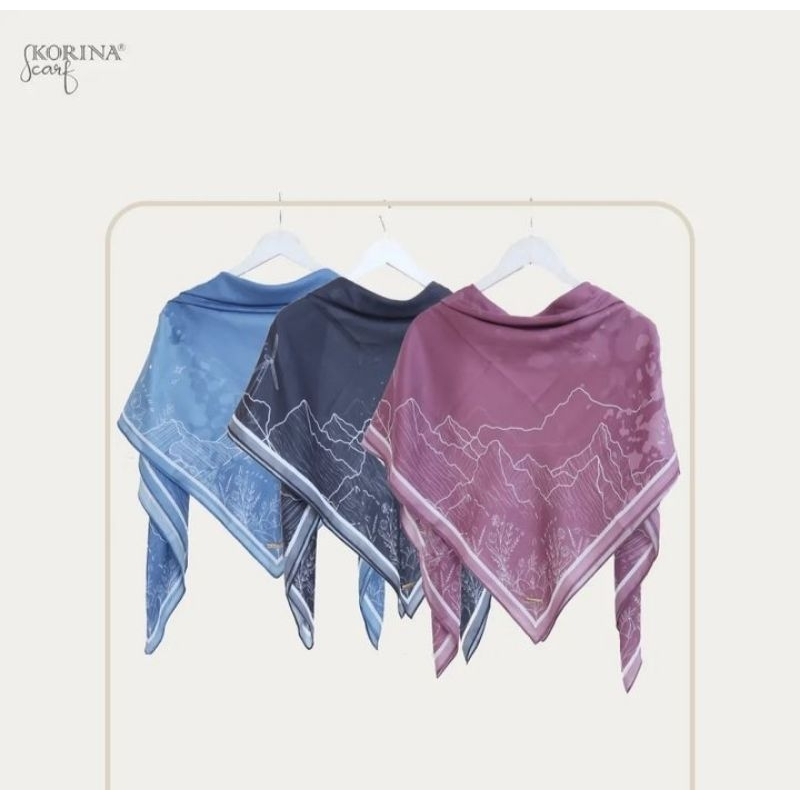 Swiss Pattern Scraf-Korina-Korina Scraf Original Quadrangle | Shopee ...