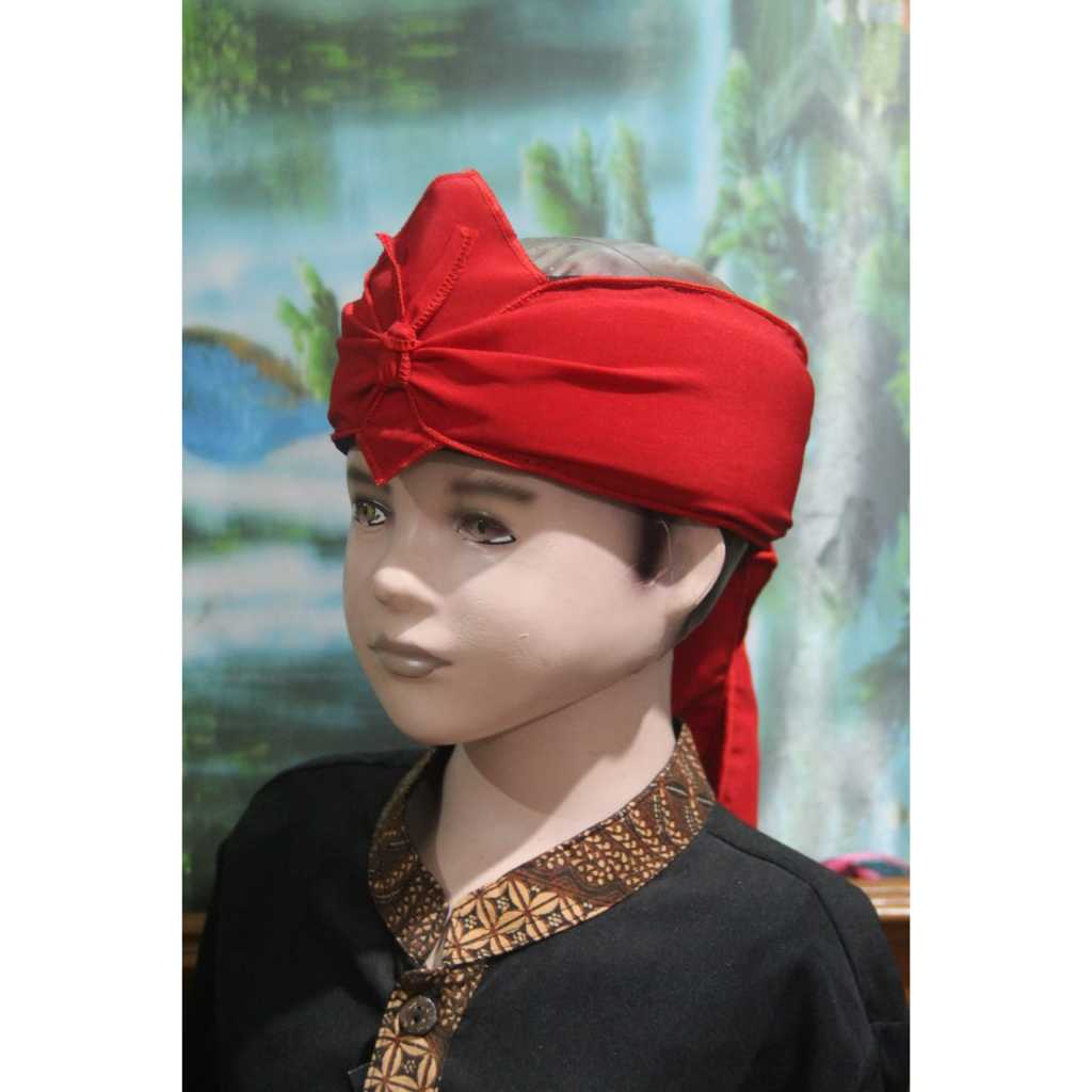 MERAH Traditional Sundanese Javanese Headband mahkuta wangsa Perforated ...
