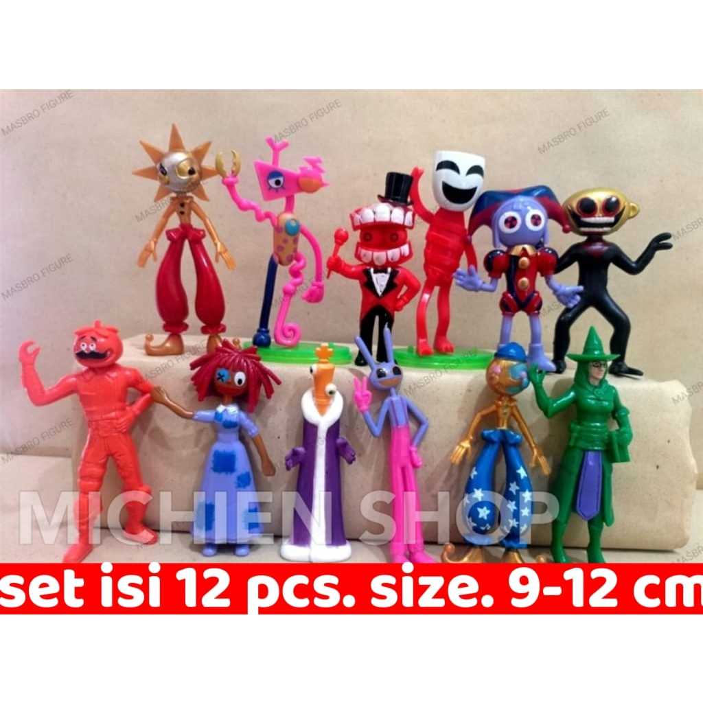 The Amazing Digital Circus Action Figures Set of 12 and 7 | Shopee Malaysia