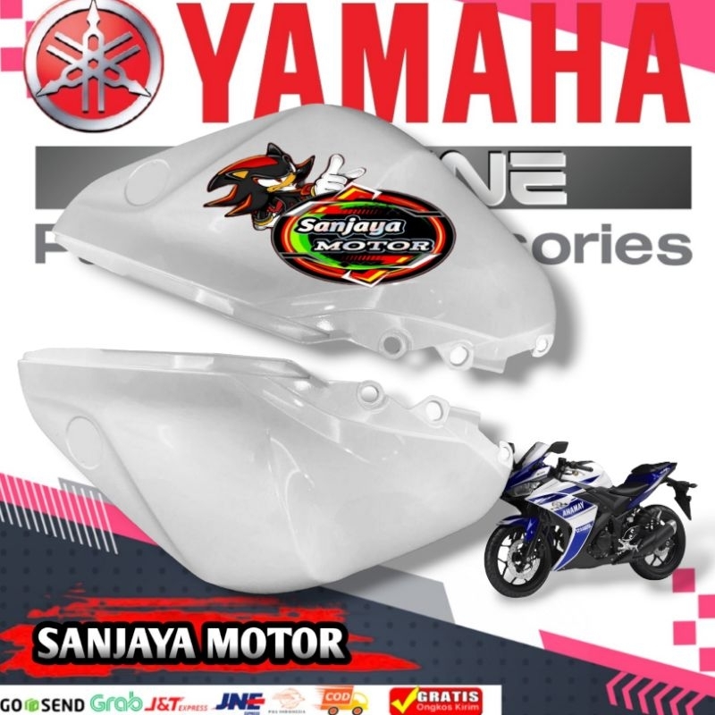 PUTIH Right And Left Tank Cover R25 2015 White Original Yamaha | Shopee ...