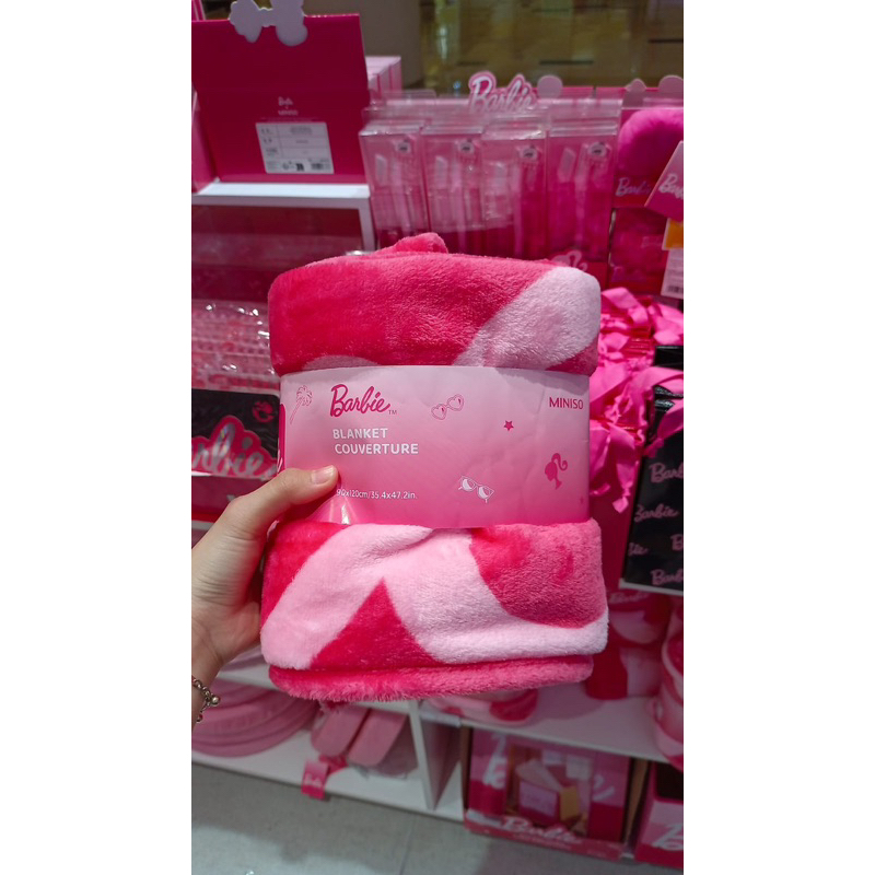 Miniso X BARBIE Blanket | Shopee Malaysia