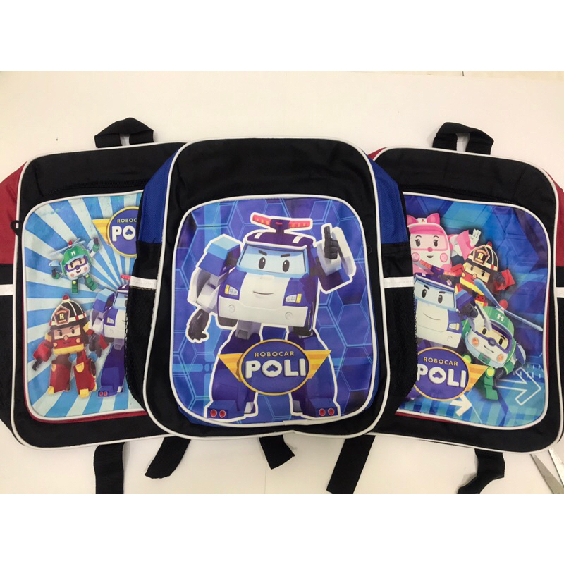 Pg/paud/tk School Children's Backpack Robocar Poli Image | Shopee Malaysia