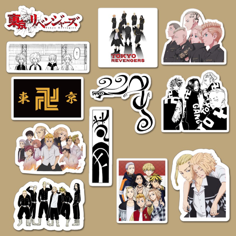 Sticker Anime Tokyo Revengers Mikey Sano Manjiro Draken Mitsuya ...