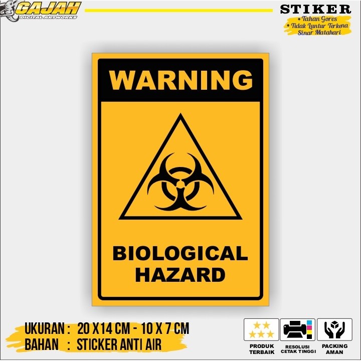 Biological Hazard Sign Sticker | Shopee Malaysia