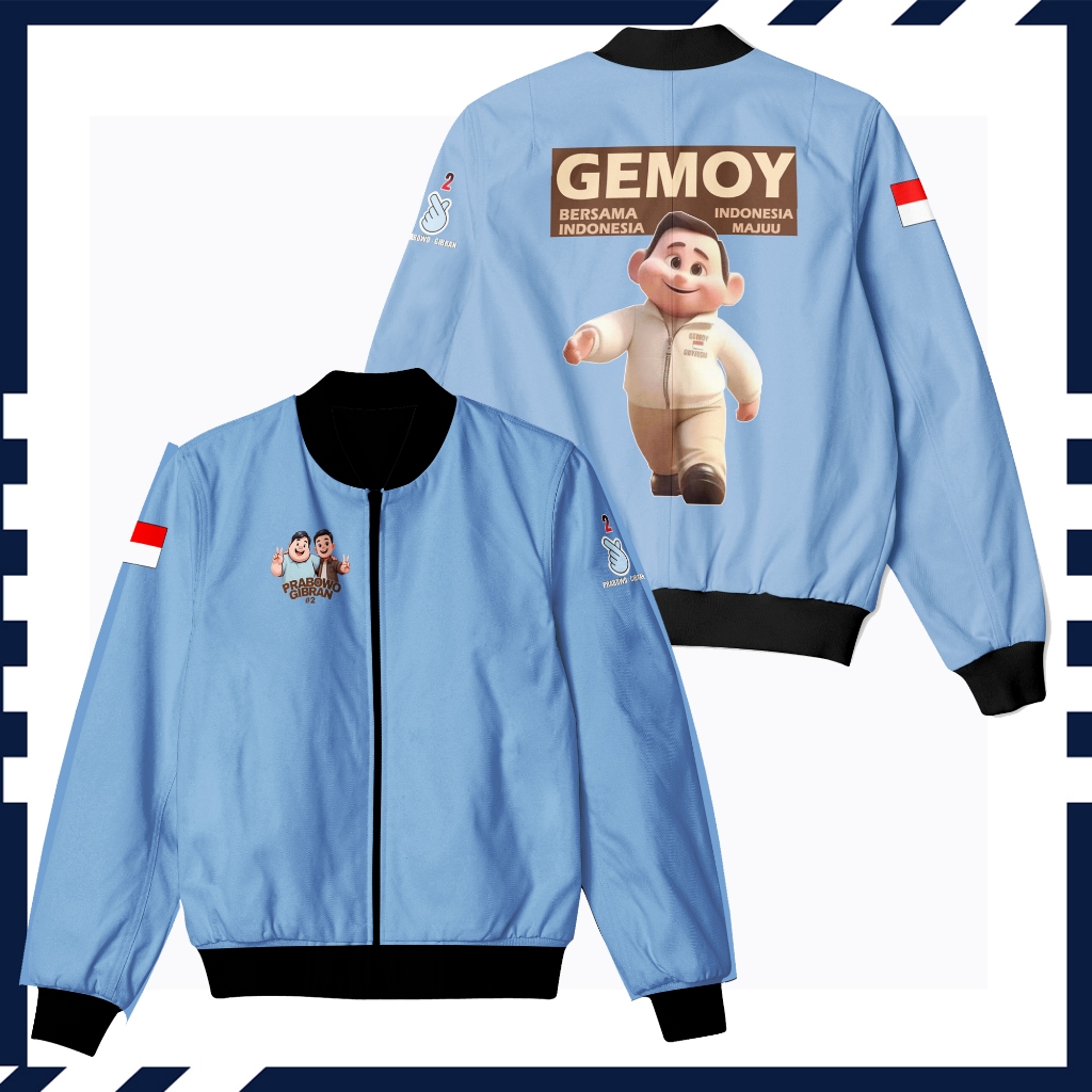 The Newest Prabowo-Gibran Volunteer Jacket For Adults 2024 Fullprinting ...