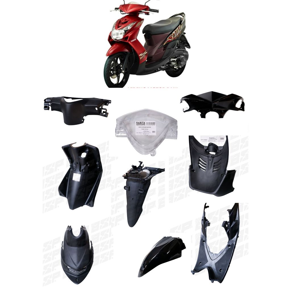 Mio soul REAR spakbor Rough Body Yamaha mio soul Old, Front Rear Shell ...