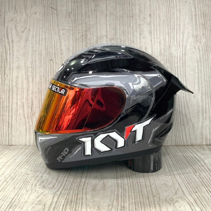 FULLFACE KYT R10 6 HELMET BLACK/GREY || R10 6 WHITE/RED | KYT R10 FULL ...