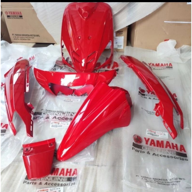 MERAH Full BODY SMOOTH MIO SPORTY MIO LAMA ORIGINAL RED CABE | Shopee ...