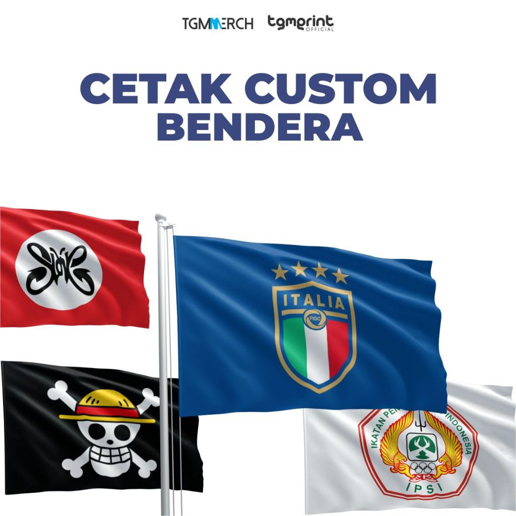 Tgm MERCH - Custom Printing Single Fabric Flag Printing | Shopee Malaysia