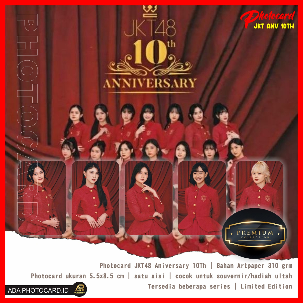 Photocard JKT48 Red Seifuku Contents 25pcs Premium (/Fanmade) Free ...