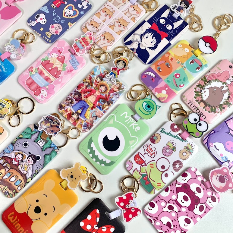 Id Card Holder Cartoon Character Snoopy Pokemon Piglet Alien Toy Story ...
