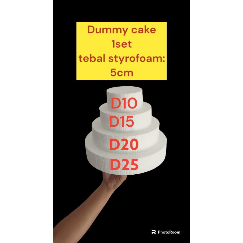 Dummy cake 4-tier Thick styrofoam 5cm 1set | Shopee Malaysia
