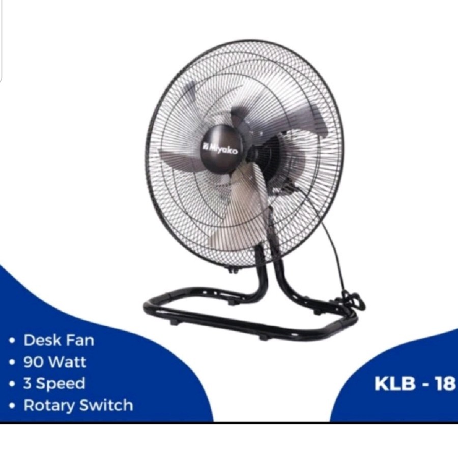 Miyako KLB-18 Iron Sitting FAN TORNADO DESK FAN 18 INCH KLB 18 | Shopee ...