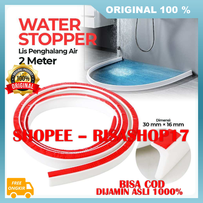 Strips Water Stopper Trim Rubber Water Barrier 100% Original Bathroom ...