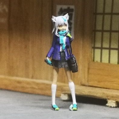 Figure 1 64 Women Shiroko Sunaookami Blue Archive Diorama Diecast ...