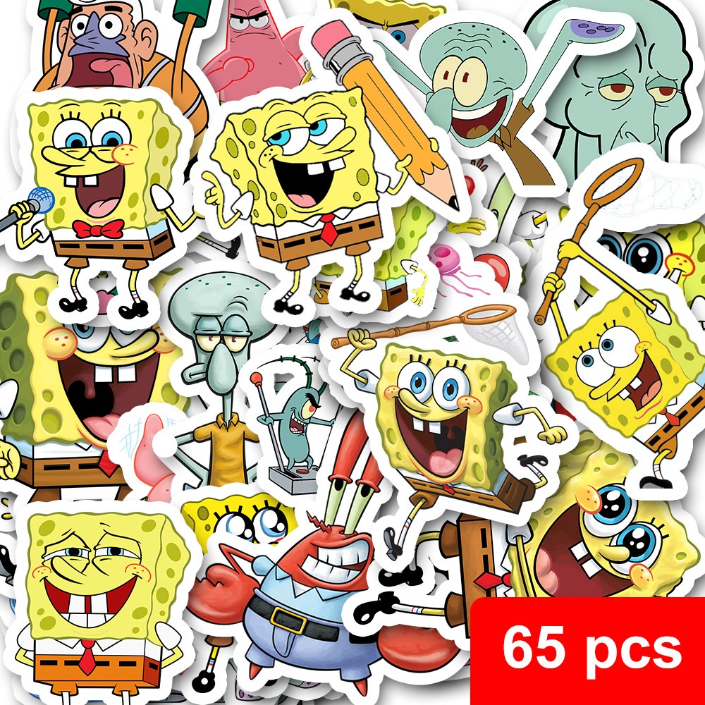Spongebob squarepants Waterproof Sticker I patrick I Cute Sticker ...