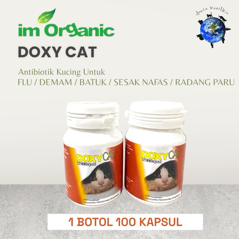 Im Organic DOXYCAT - DOXY CAT Antibiotic Capsules CAT Flu / Fever ...