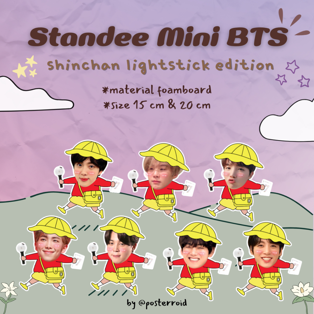 Standee Mini BTS Shinchan Edition | Shopee Malaysia