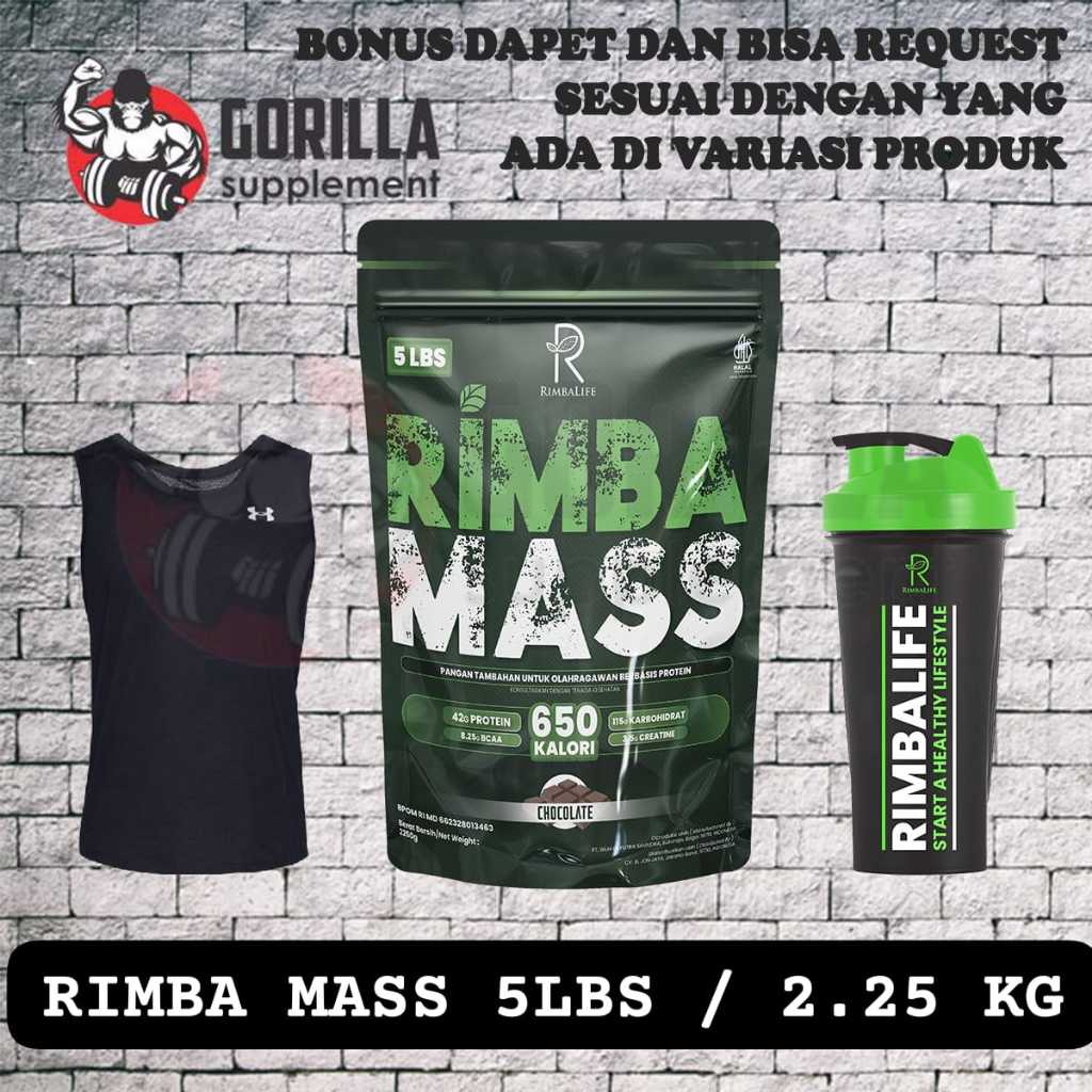 Rimba Mass 5LBS 2250 Gram Rimbalife Rimba Mass Lean Gainer Lean Bulking ...